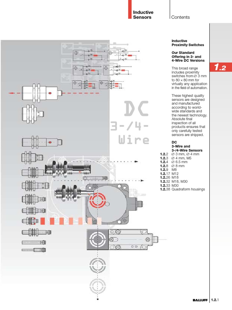 3-Wire Proximity Sensor Overview | PDF | Electrical Wiring | Cable