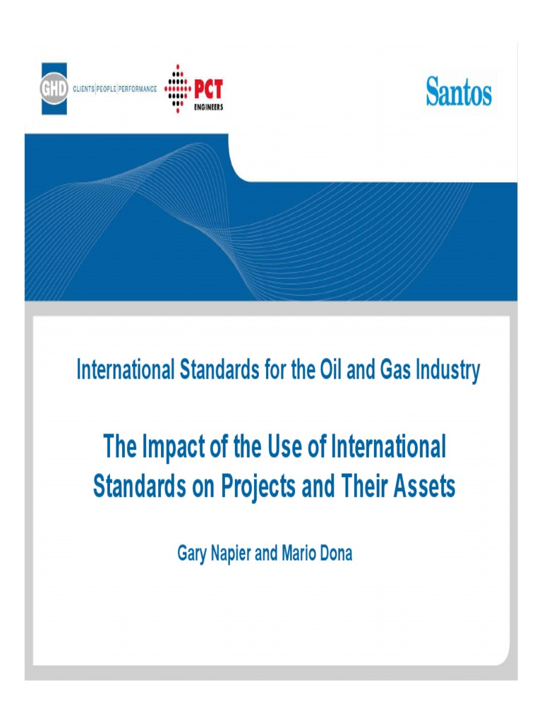 The Impact of The Use of International Standards On Projects and Their ...
