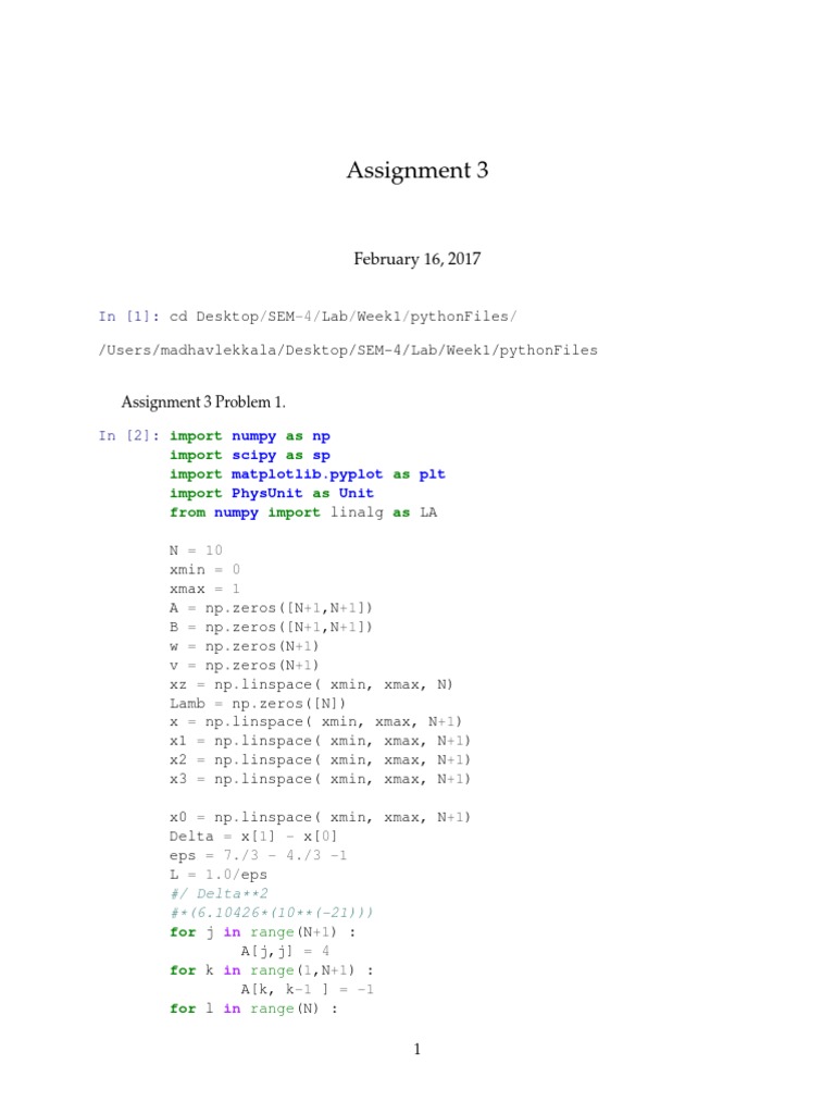 Assignment 3 | PDF | Science Software | Computer Libraries