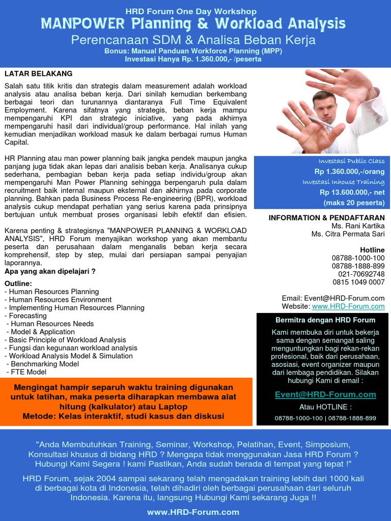 MANPOWER Planning & Workload Analysis PDF | PDF