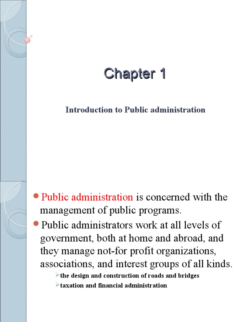 Introduction To Public Administration | PDF | Bureaucracy | Public ...