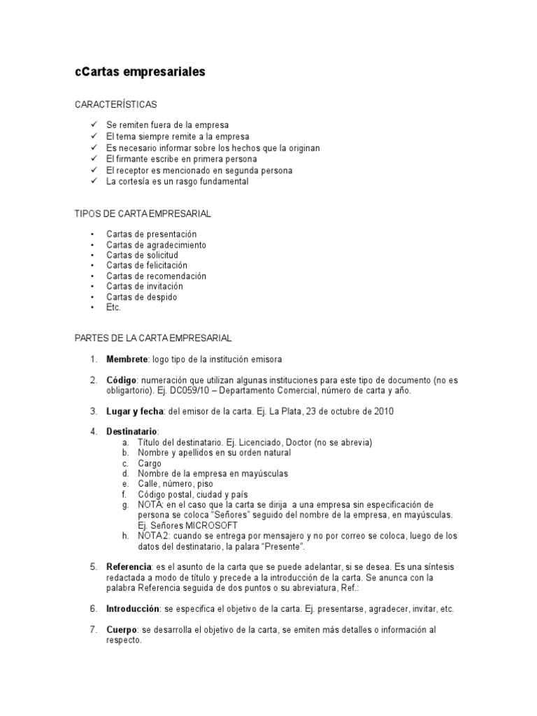 Modelos de Cartas Empresariales | PDF