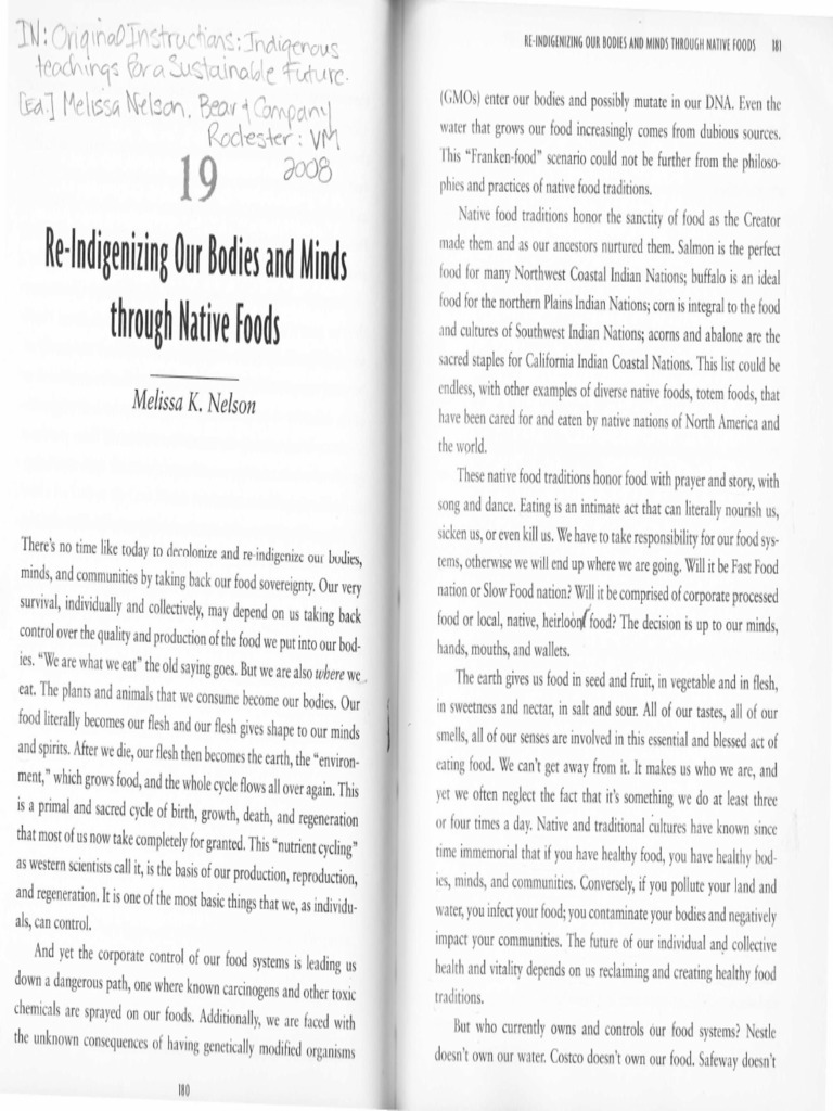 Melissa Nelson - Re-Indigenizing Our Bodies and Minds Through Native ...