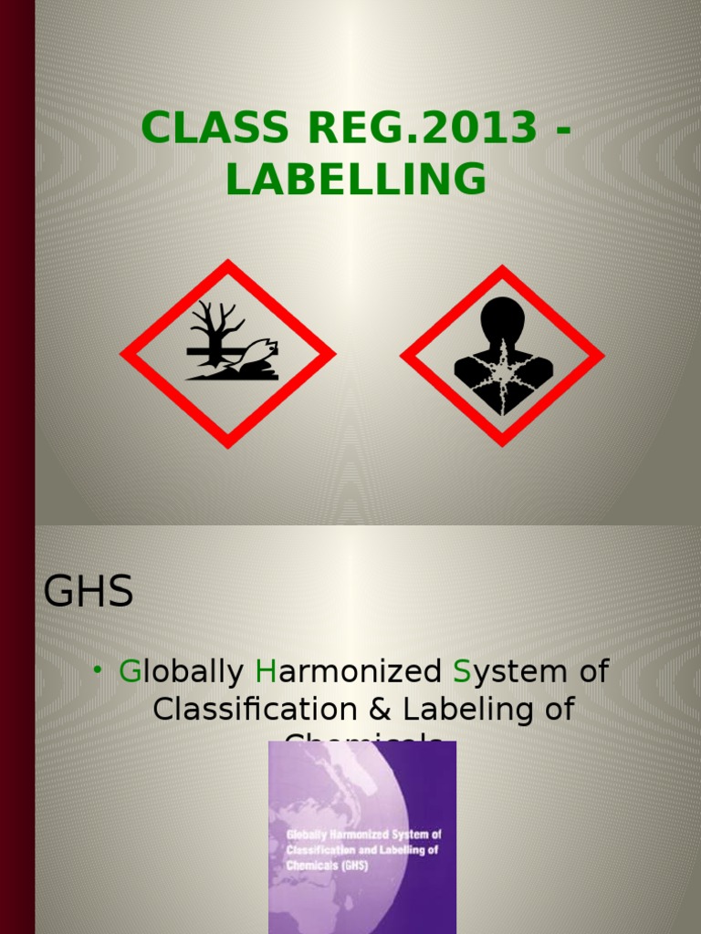 GHS Chemical Labeling Guidelines | PDF | Toxicity | Environmental Science