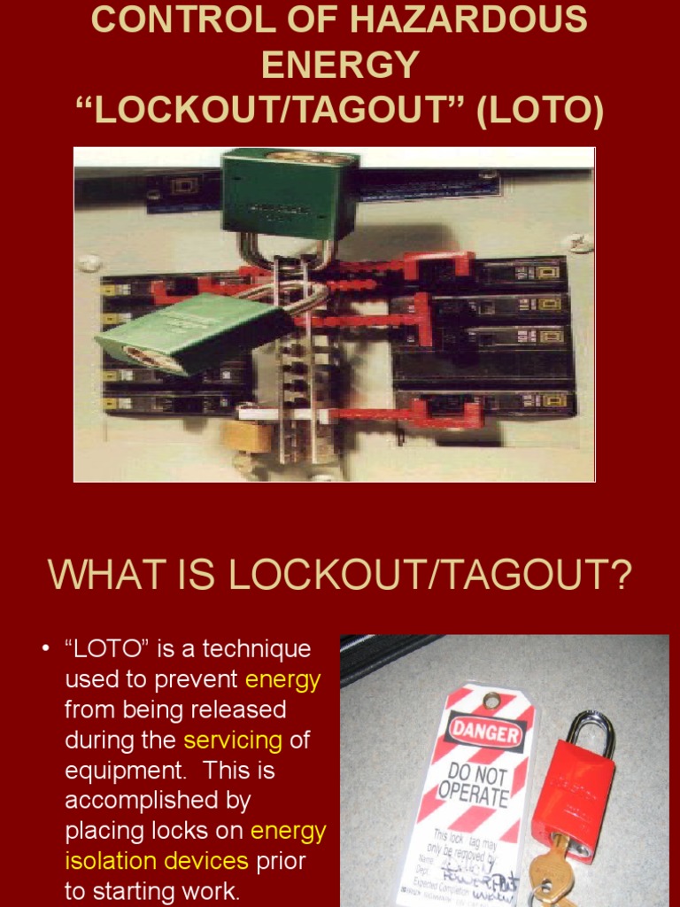 Loto | PDF | Electrical Engineering | Mechanical Engineering