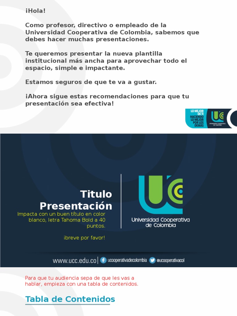 Modelo PPT Ucc | PDF | Color