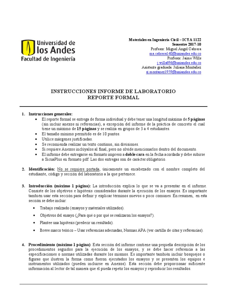Instrucciones Reporte Formal 2017-1 | Información | Ciencia y ...