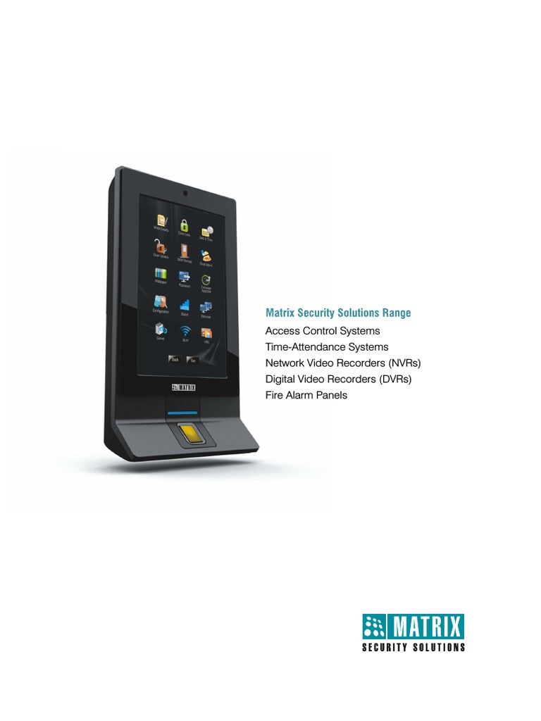 Comprehensive Matrix Security Solutions | PDF | Digital Video Recorder ...