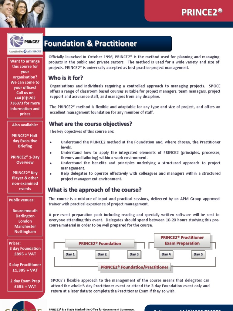 Prince2 Foundation Practitioner Outline Pdf Project Management
