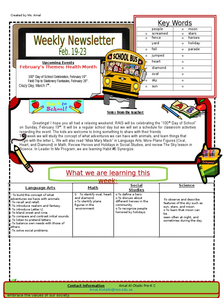 Weekly Newsletter 20 | PDF | Cognition | Learning