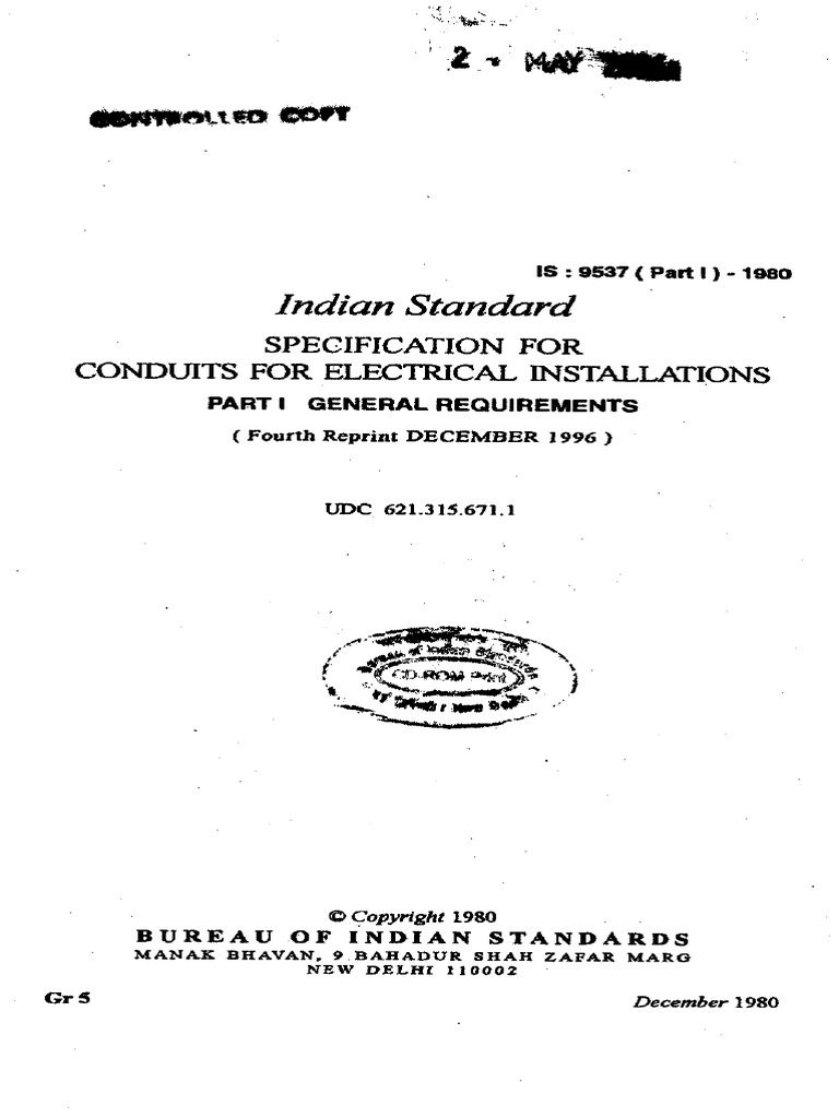 IS 9537 1980 Part I 43 | PDF