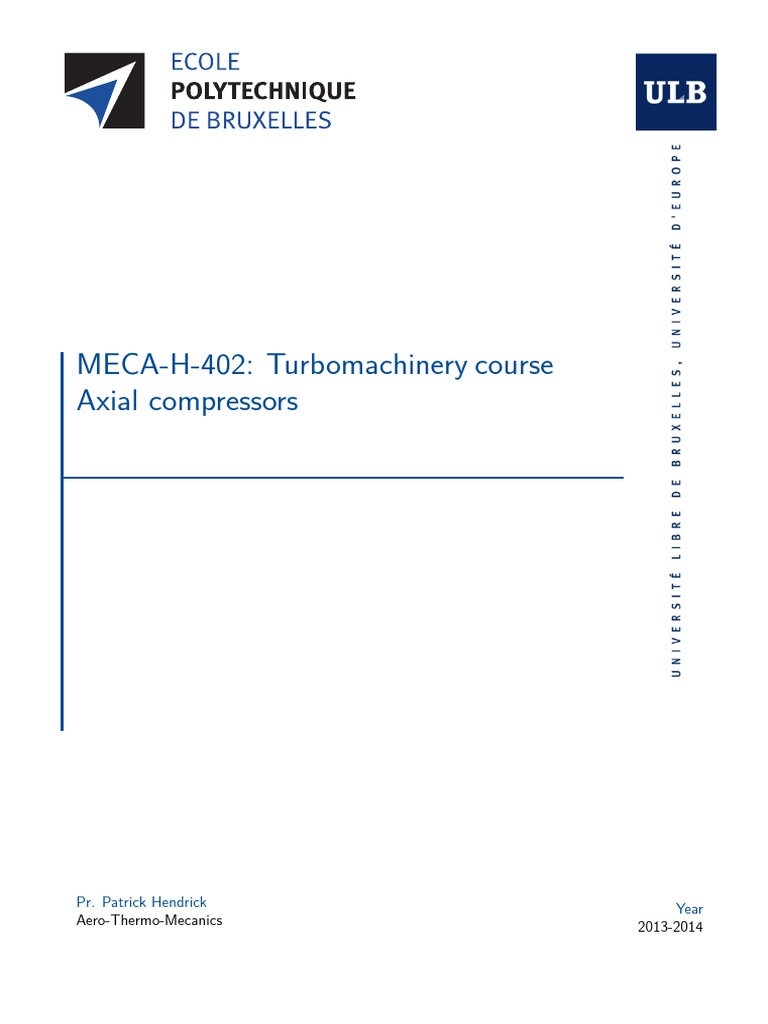 Turbomachinery Part4 Turbocompressors Axial v1 | PDF | Turbine | Gas ...