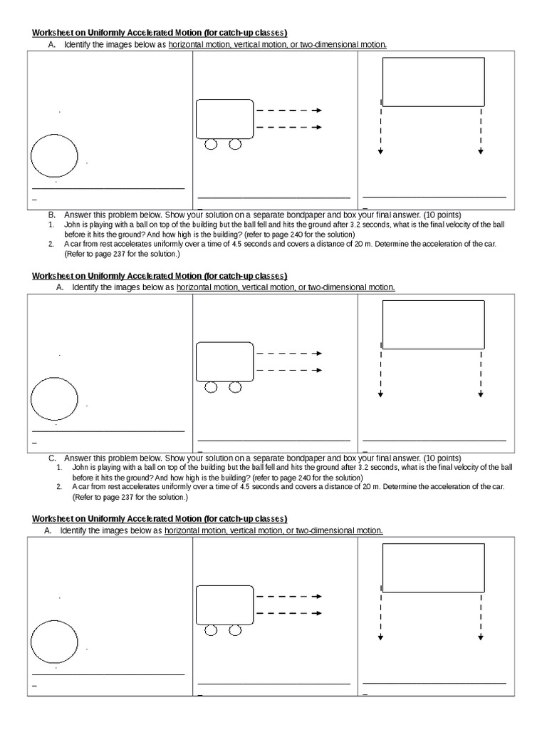 Uniformly Accelerated Motion | PDF | Acceleration | Velocity