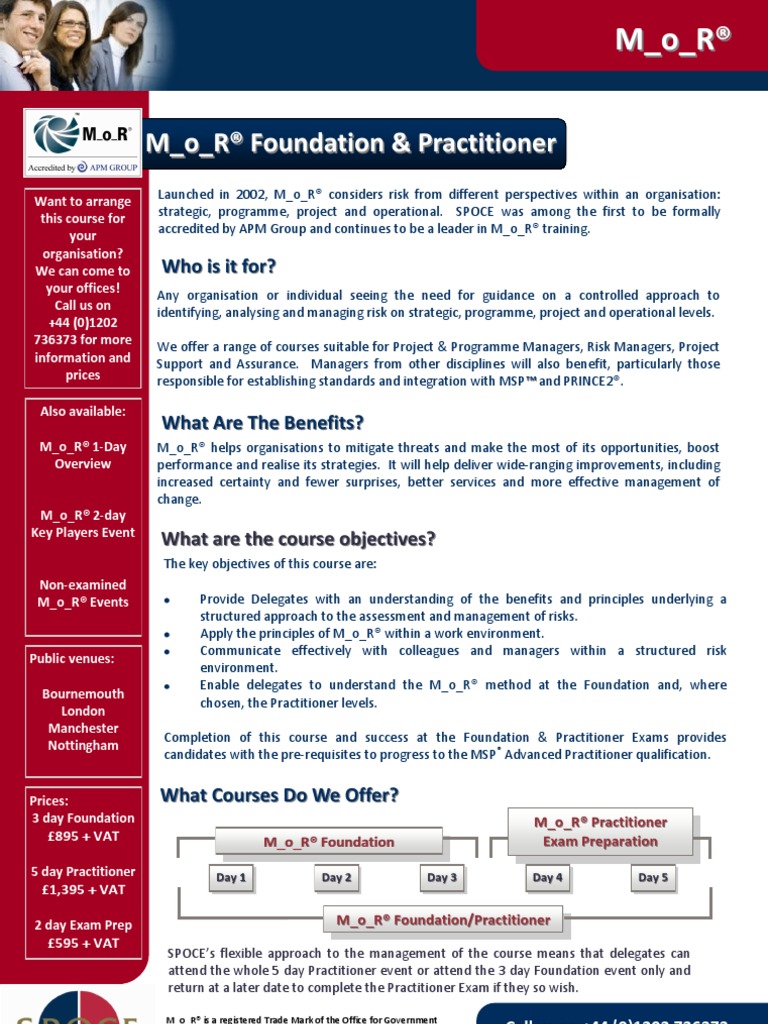 M o R Foundation + Practitioner Outline | PDF | Risk Management | Risk