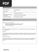 Position Analysis Questionnaire (PAQ) Example Template | PDF