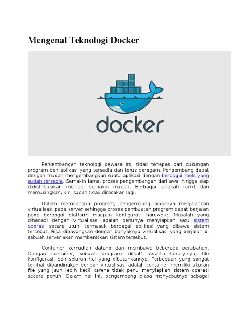 Mengenal Teknologi Docker | PDF