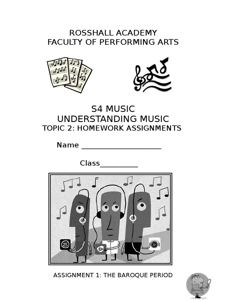 s4 History of Music Homework Assignments | PDF | Tempo | Classical Music