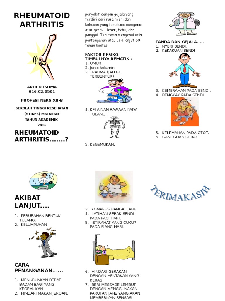 RHEUMATOID ARTHRITIS GEJALA DAN PENANGANAN | PDF