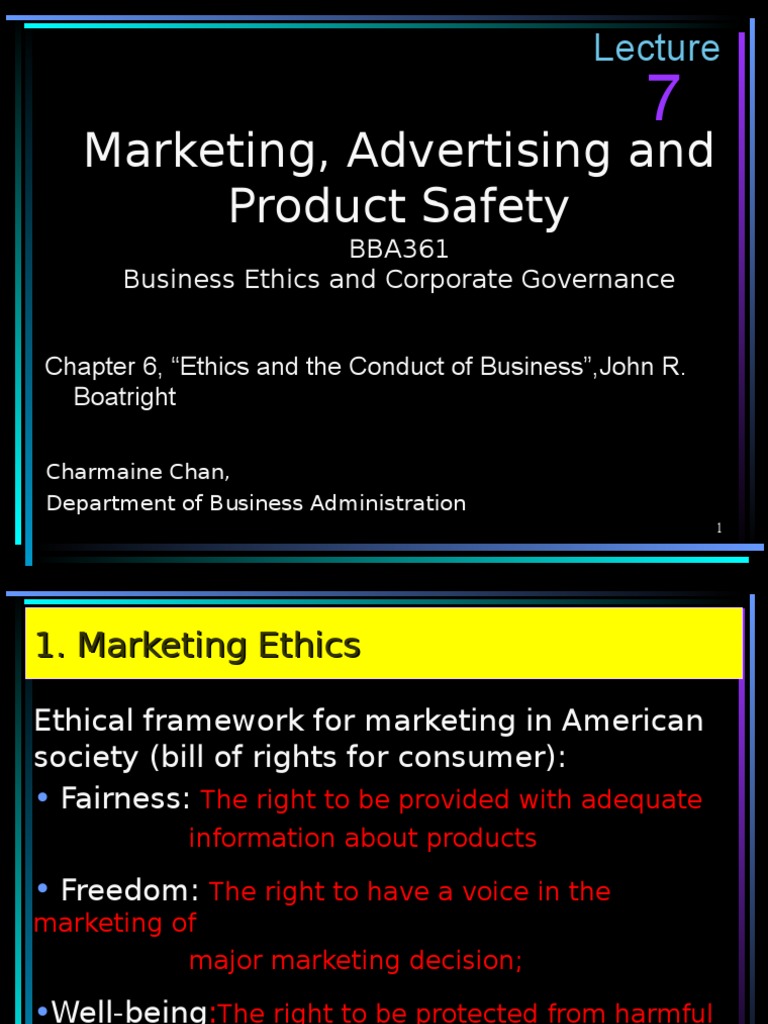 Marketing, Advertising and Product Safety | PDF | Advertising | Sales
