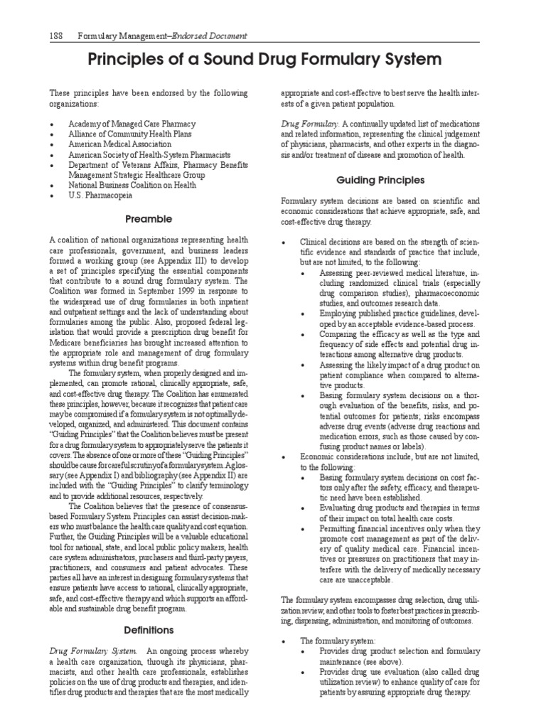 For Mend Principles | Download Free PDF | Pharmacy | Pharmaceutical Drug