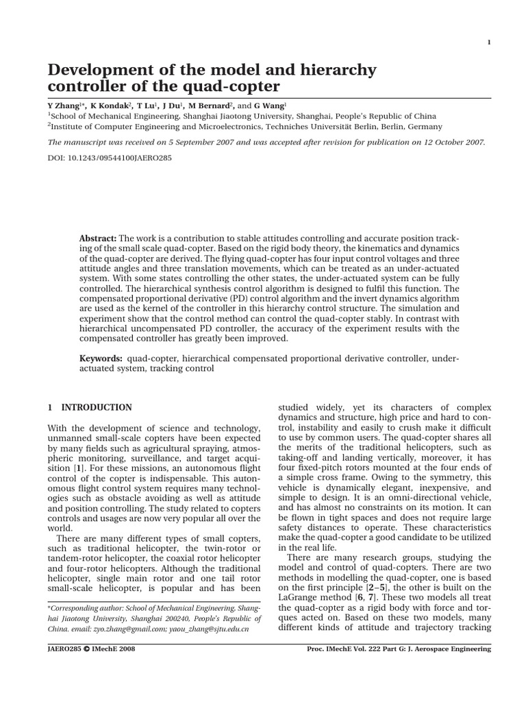 Jae Ro 285 | PDF | Quadcopter | Control Theory