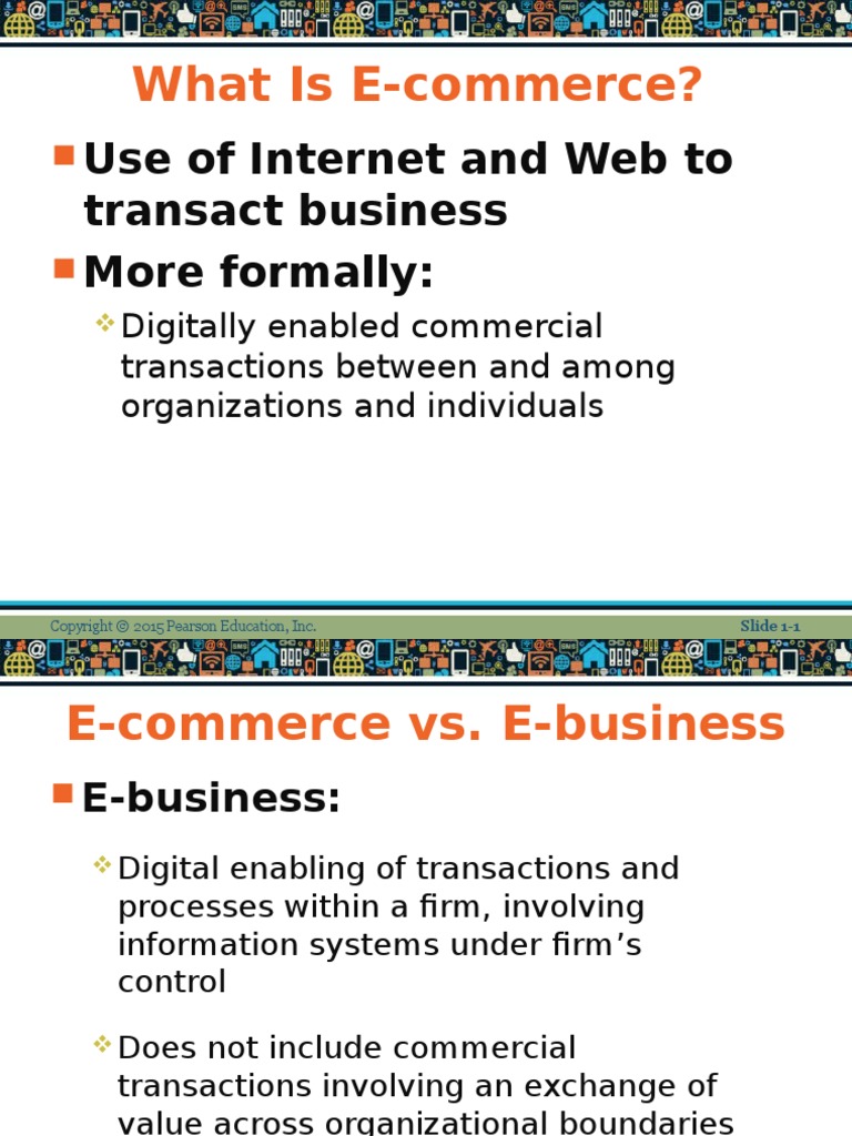 Laudon-Traver Ec11 PPT Ch01 Reviewed | PDF | E Commerce | Internet