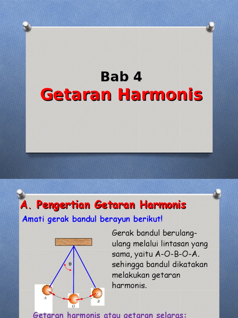 Bab 4 Getaran Harmonis | PDF