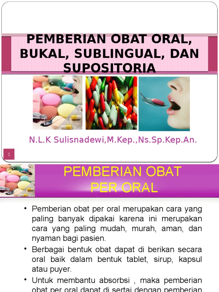 Pemberian Obat Oral dan Bukal | PDF