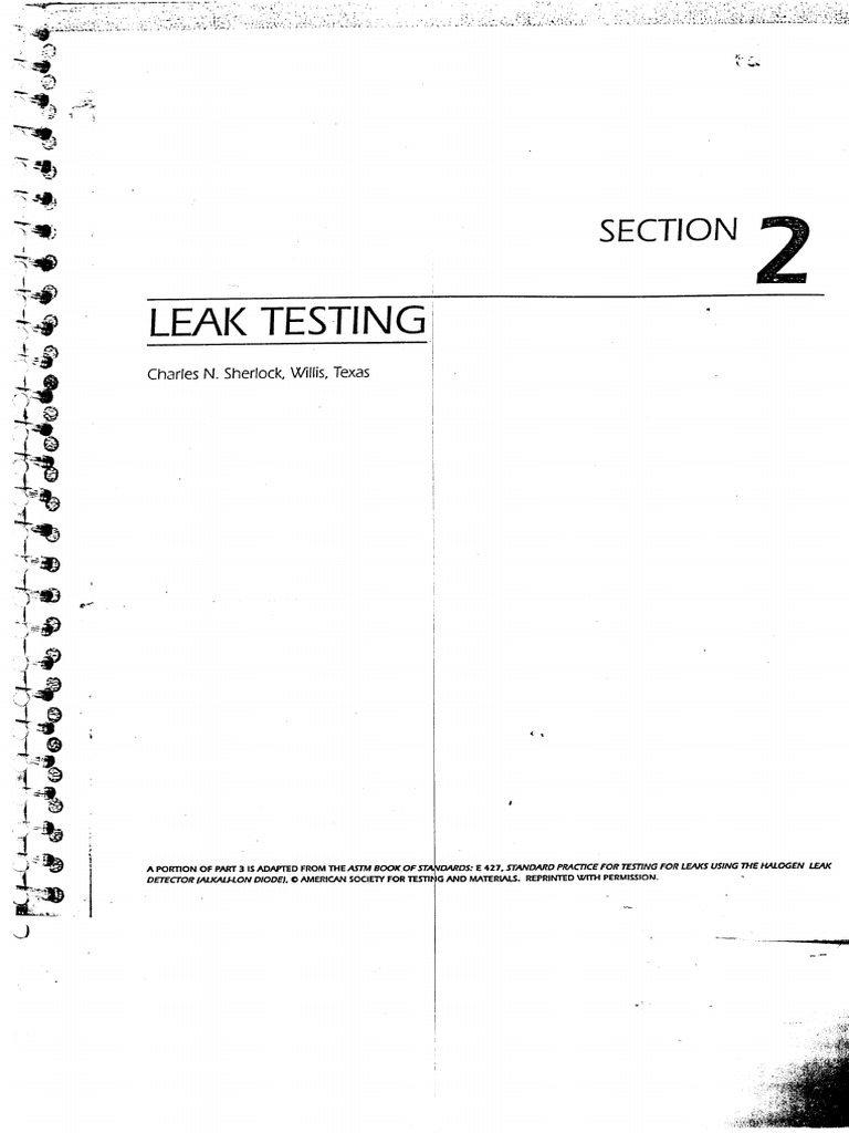 08 Leak Testing | PDF