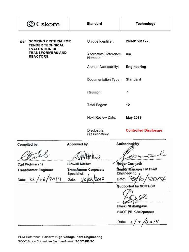 240-81581172 Scoring Criteria For Tender Technical Evaluation of ...