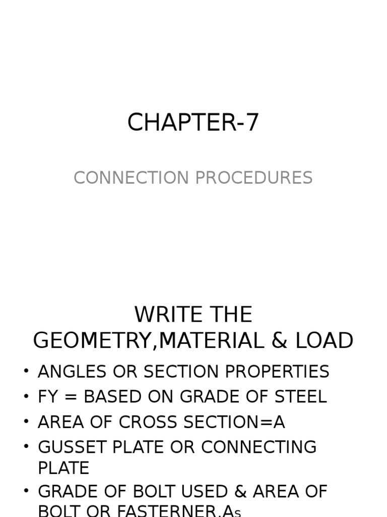 Chapter-7: Connection Procedures | PDF | Teaching Methods & Materials