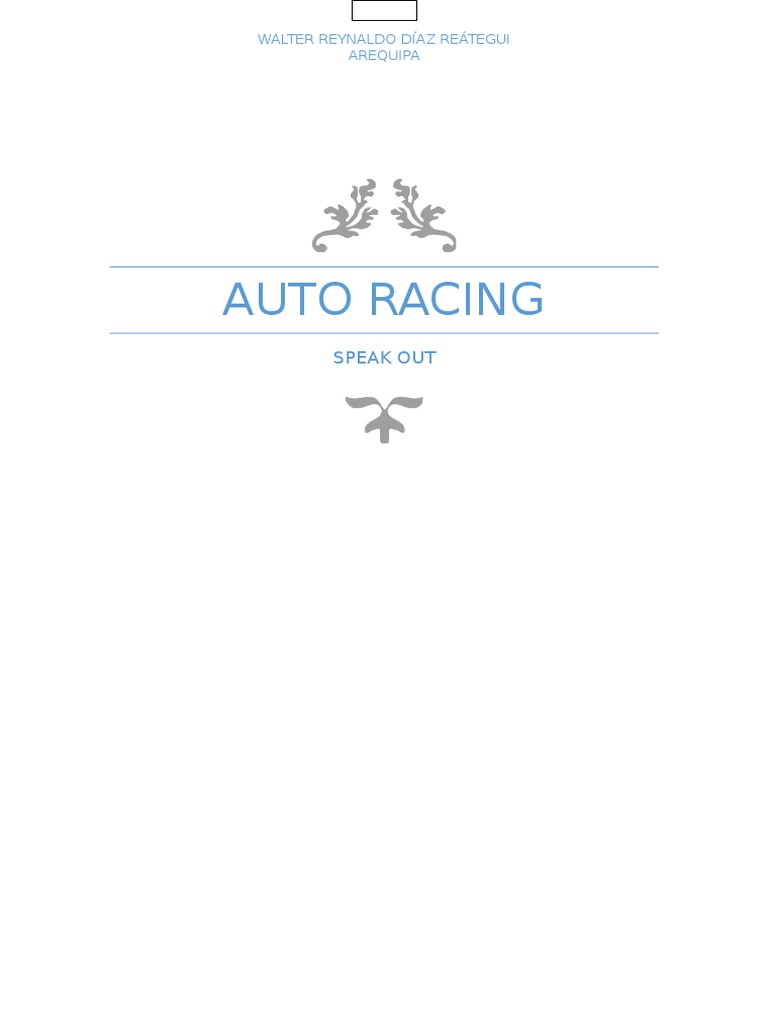 Auto Racing | PDF
