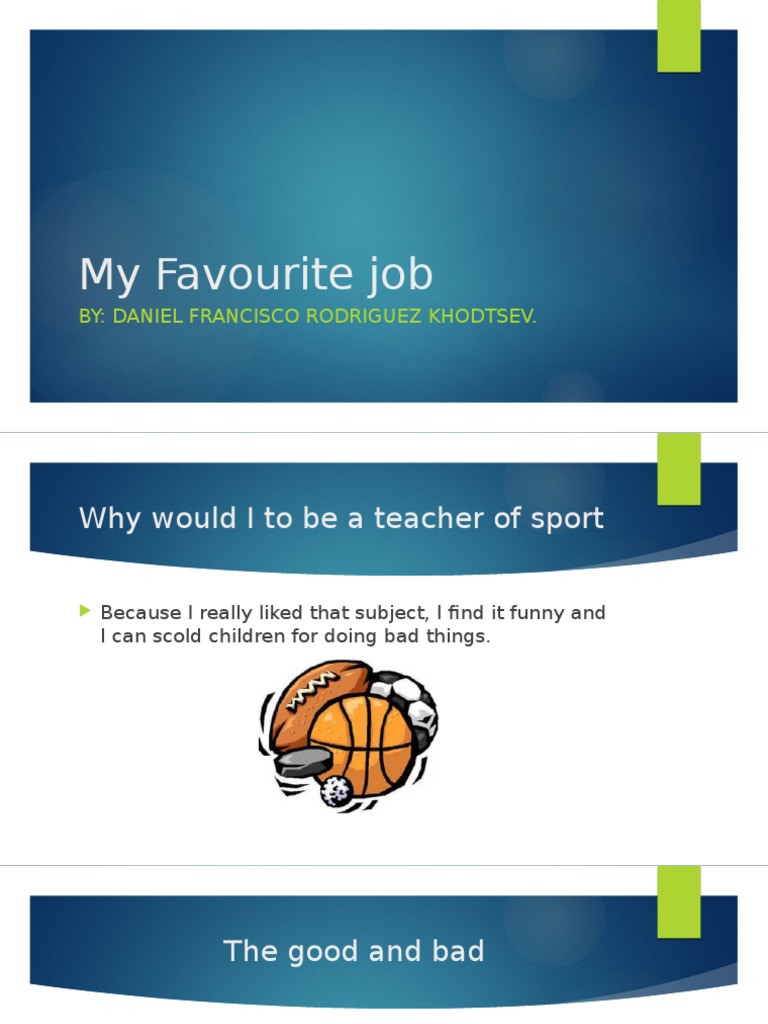 My Favourite Job | PDF