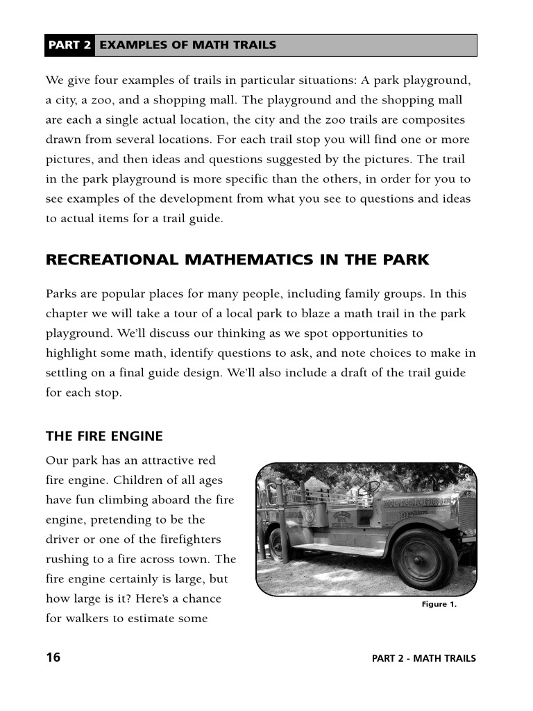 Math Trails Sample | PDF | Fraction (Mathematics) | Truck