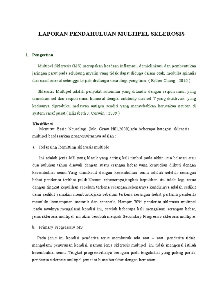 Memahami Multipel Sklerosis | PDF