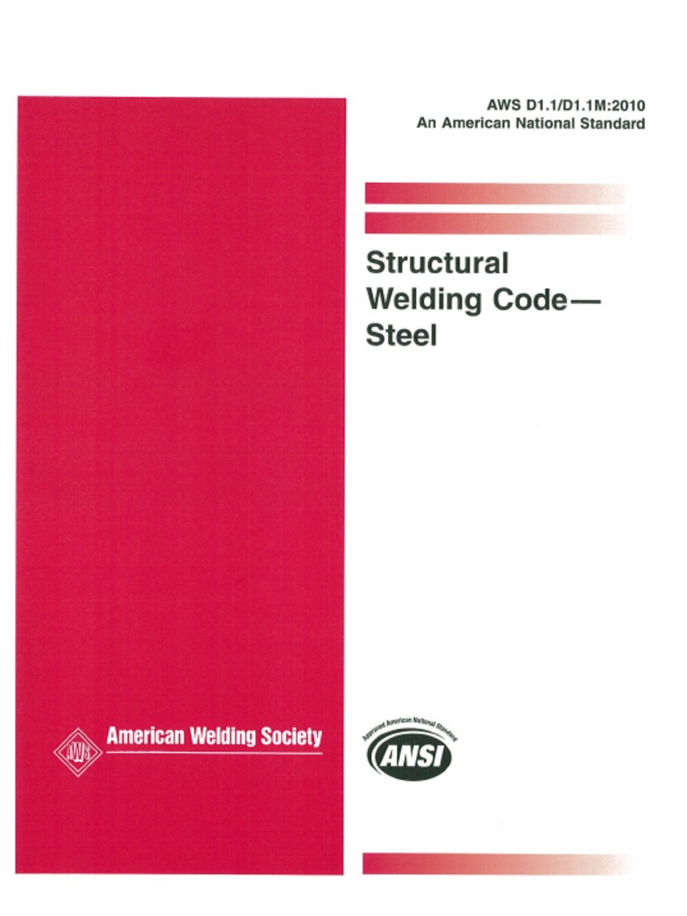 Aws D1.1-D1.1M-2010 | PDF