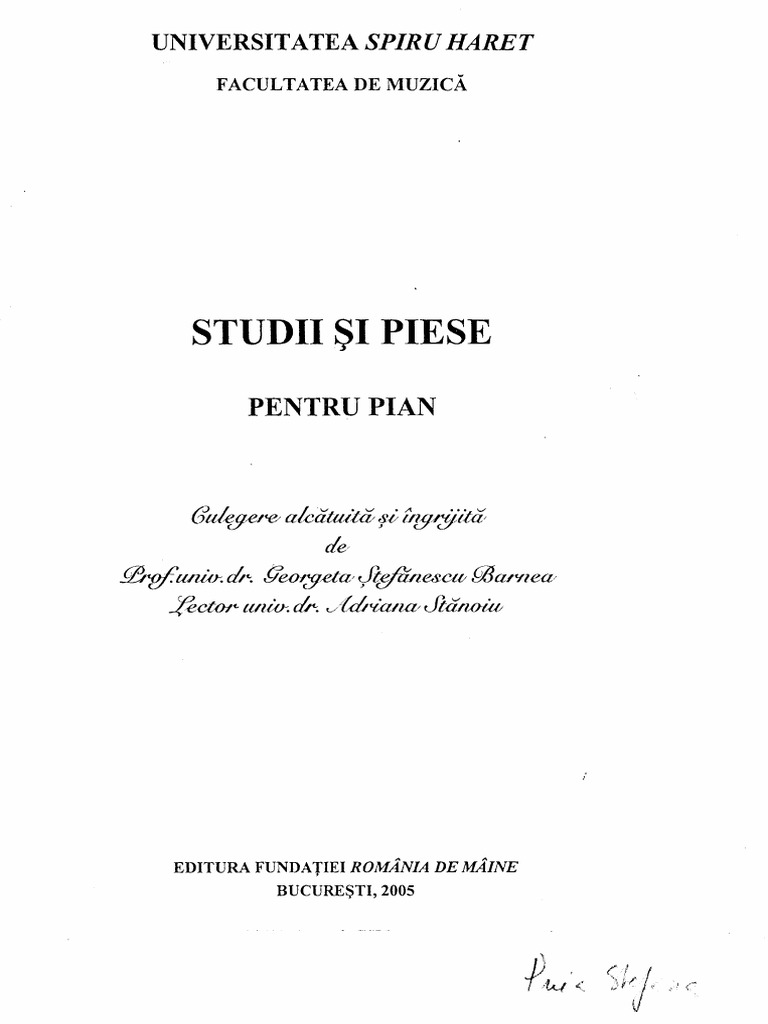 Caiet de Partituri PDF | PDF