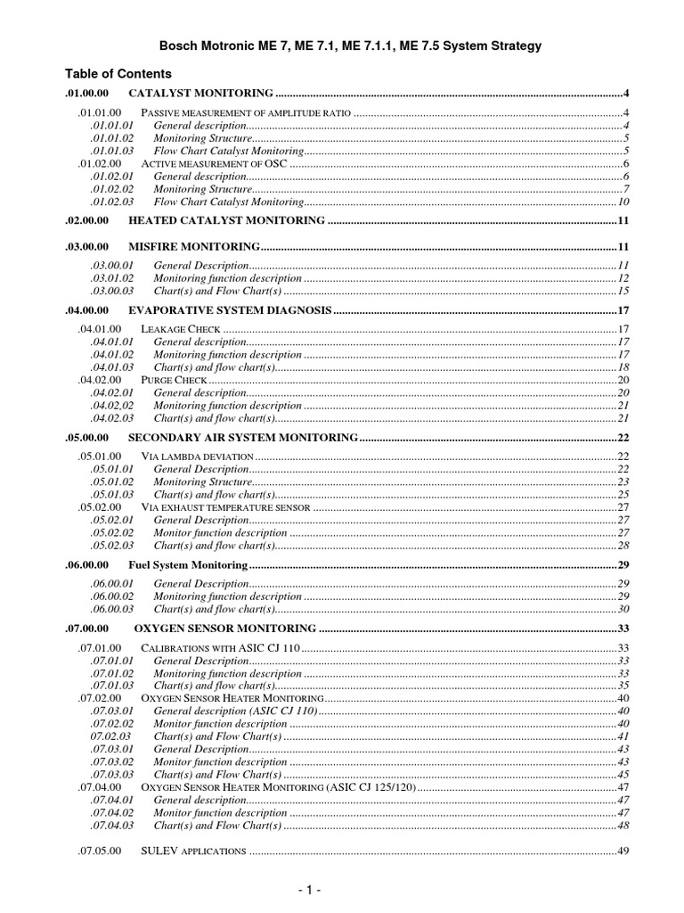 Bosch Motronic ME 7 - ME 7.1 - ME 7.1.1 - ME 7.5 System Strategy PDF ...