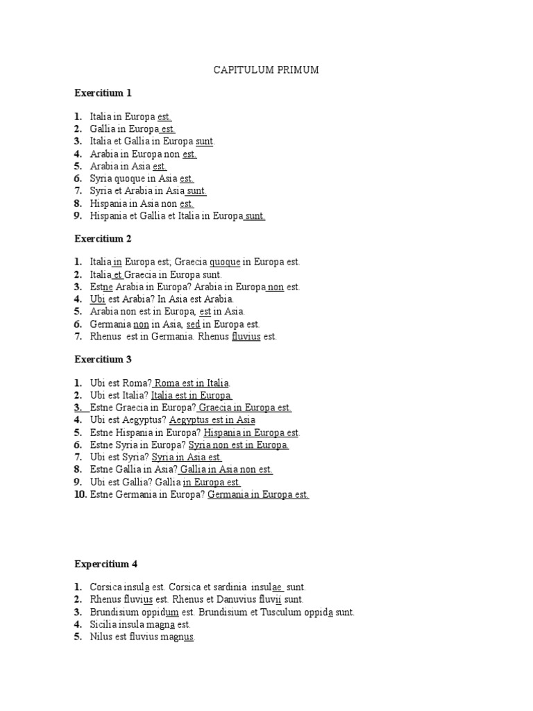 Capitulum Primum | PDF
