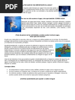 Triptico Importancia Del Agua | PDF