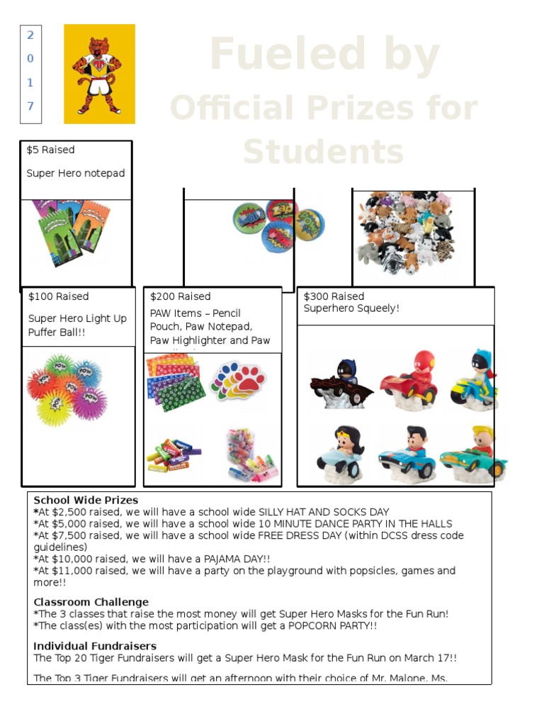 2017 FBF Prize Sheet | PDF