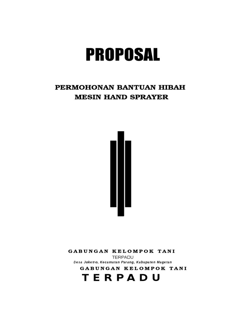 PROPOSAL HAND SPRAYER | PDF