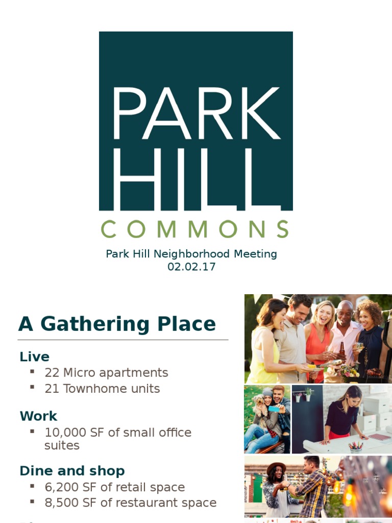 Park Hill Commons Project Planned For Park Hill | PDF