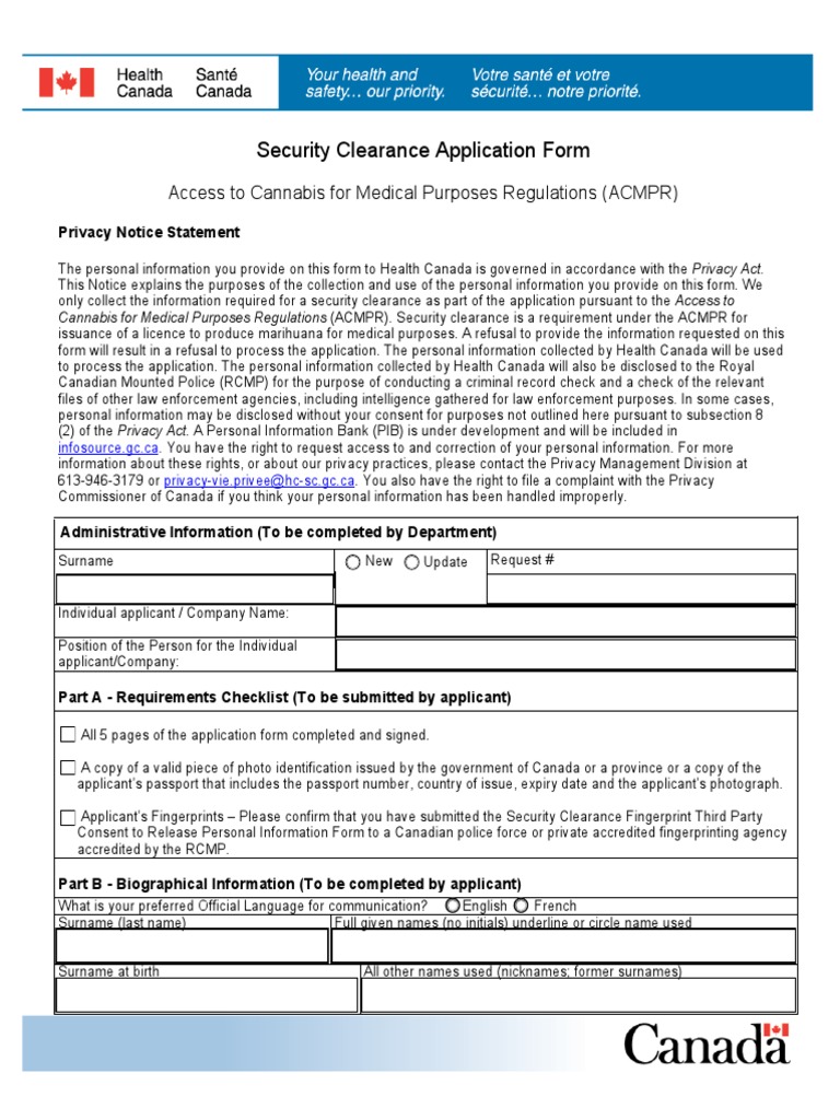 Security Clearance Application Form | PDF | Criminal Record | Security ...