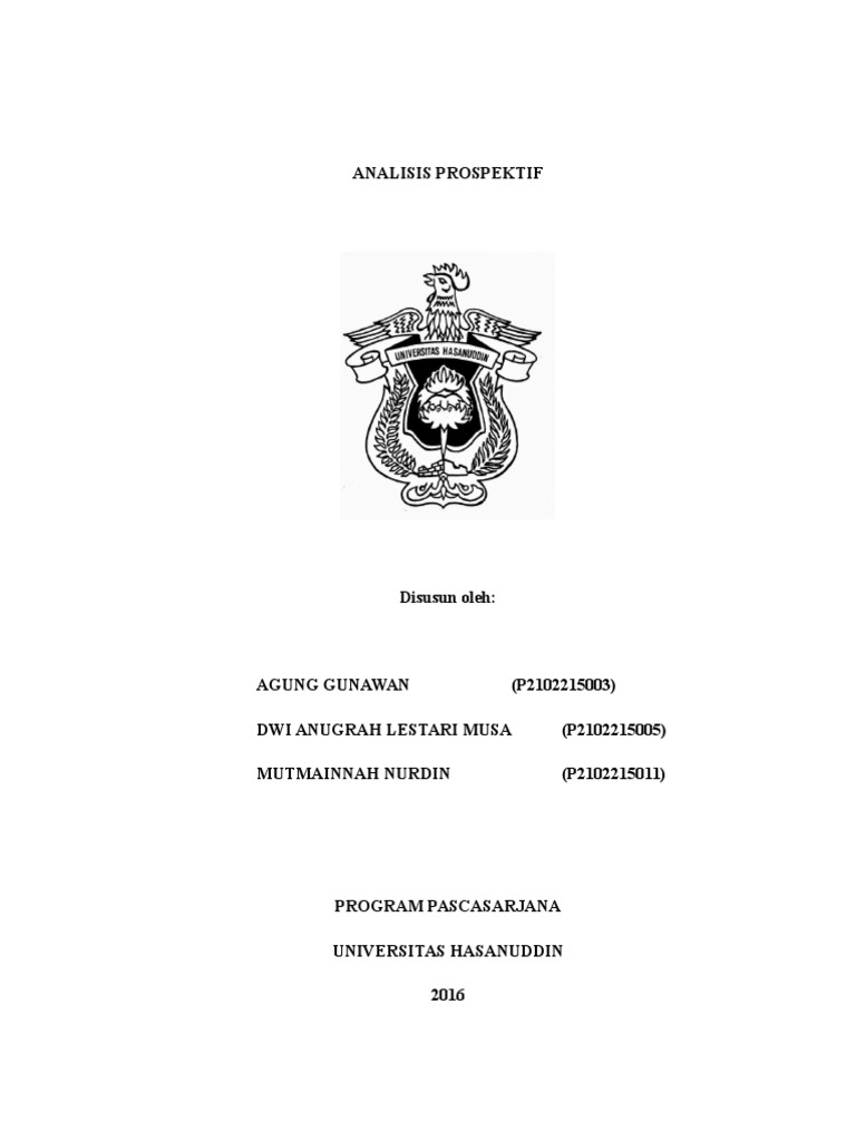 Makalah Analisis Prospektif | PDF