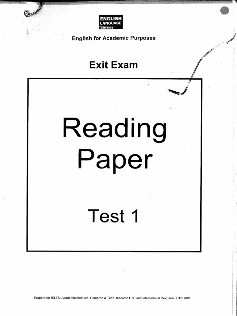 Reading Prepare For IELTS Test 1 | PDF