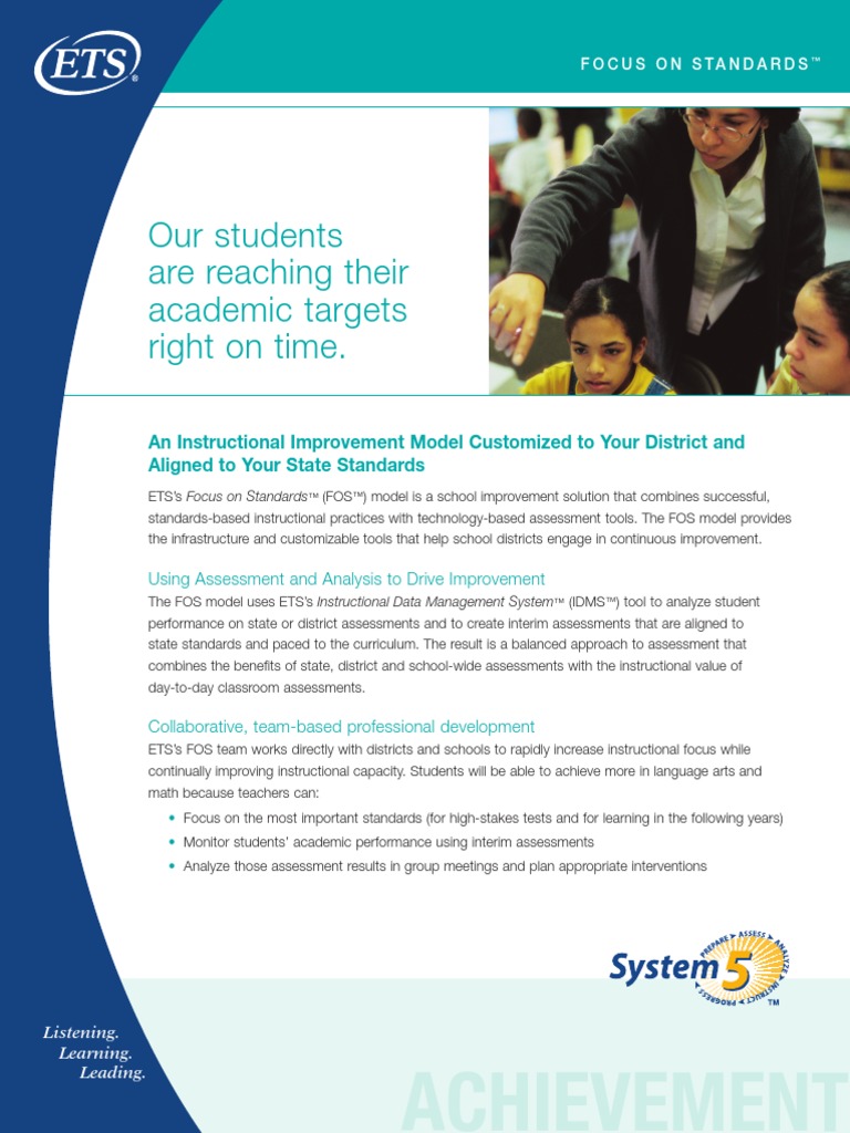 Fos Brochure | PDF | Educational Assessment | Teachers