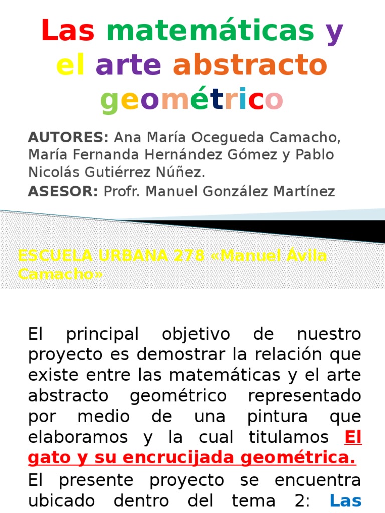 Las Matemáticas y El Arte Abstracto Geométrico | PDF | Arte abstracto ...
