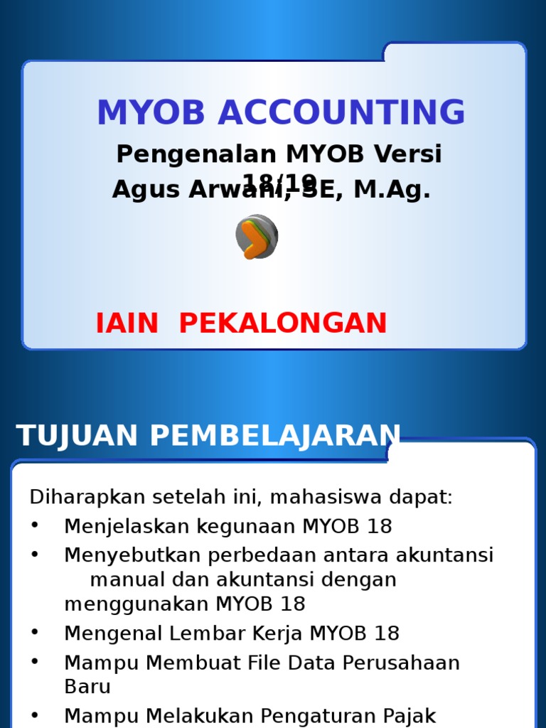 Myob | PDF | Pengelolaan Keuangan & Uang