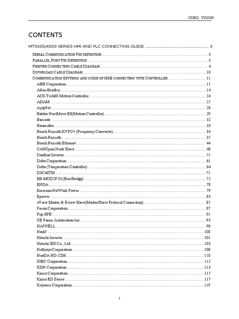 HMI and PLC Connecting Guide PDF | PDF | Printer (Computing) | Computer Data